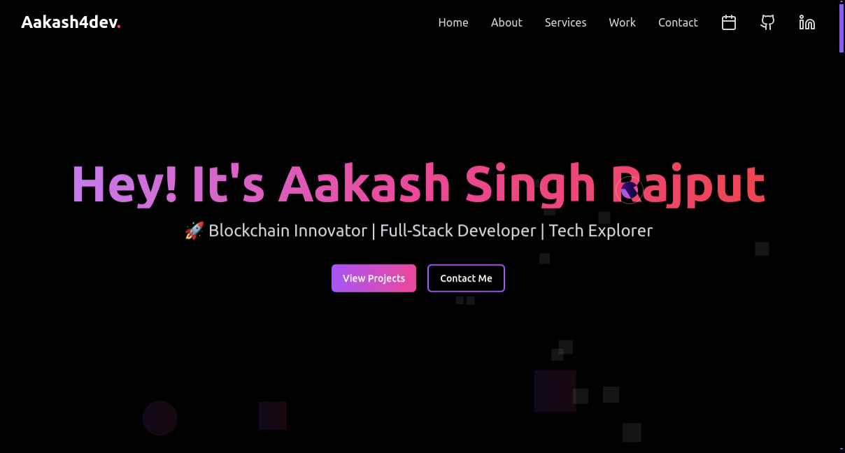 v0 - Aakash4Dev's Portfolio Website - v0 by Vercel